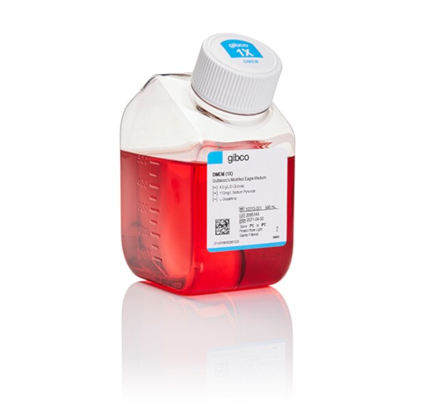 DMEM，高糖，含丙酮酸盐，不含谷氨酰胺
