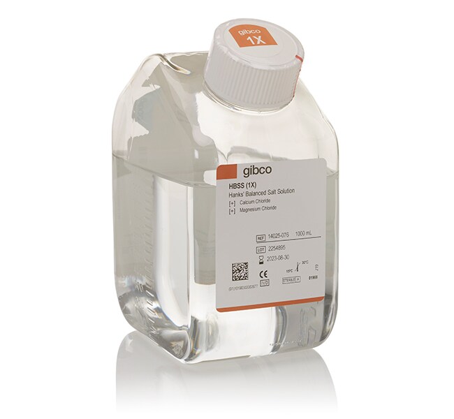 HBSS，含钙、镁，无酚红 1000 mL | Buy Online | Gibco™ | thermofisher.cn