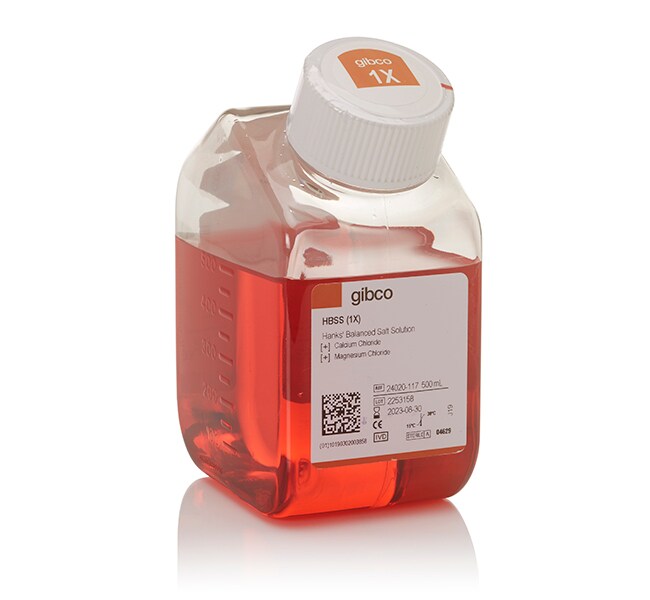 HBSS，含钙、镁 500 mL | Buy Online | Gibco™ | thermofisher.cn