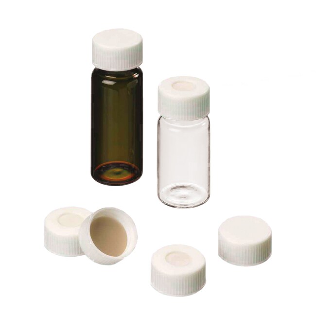 24mm PP Screw Seal, White, Closed Top, 24-400 Thread, Assembled Septum