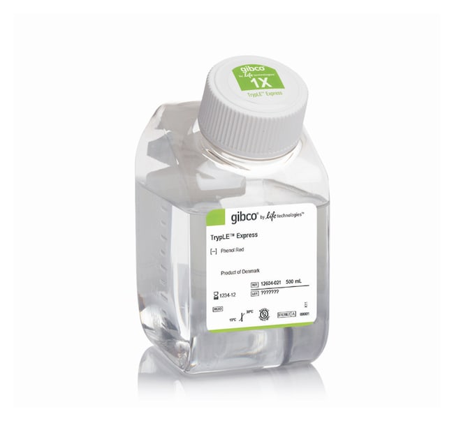 TrypLE™ Express 酶 (1X)，无酚红 500 mL | Buy Online | Gibco™ | thermofisher.cn