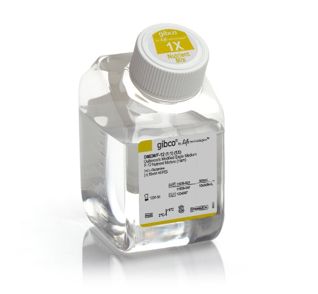 DMEM/F-12，HEPES，不含酚红 500 mL | Buy Online | Gibco™ | thermofisher.cn