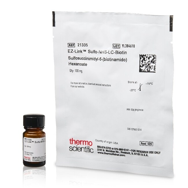 EZ-Link™ Sulfo-NHS-LC-生物素 100 mg | Buy Online | Thermo Scientific™ | thermofisher.cn