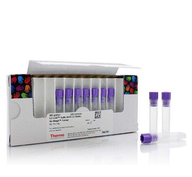 EZ-Link™ Sulfo-NHS-LC-生物素 10 x 1 mg | Buy Online | Thermo Scientific™ | thermofisher.cn