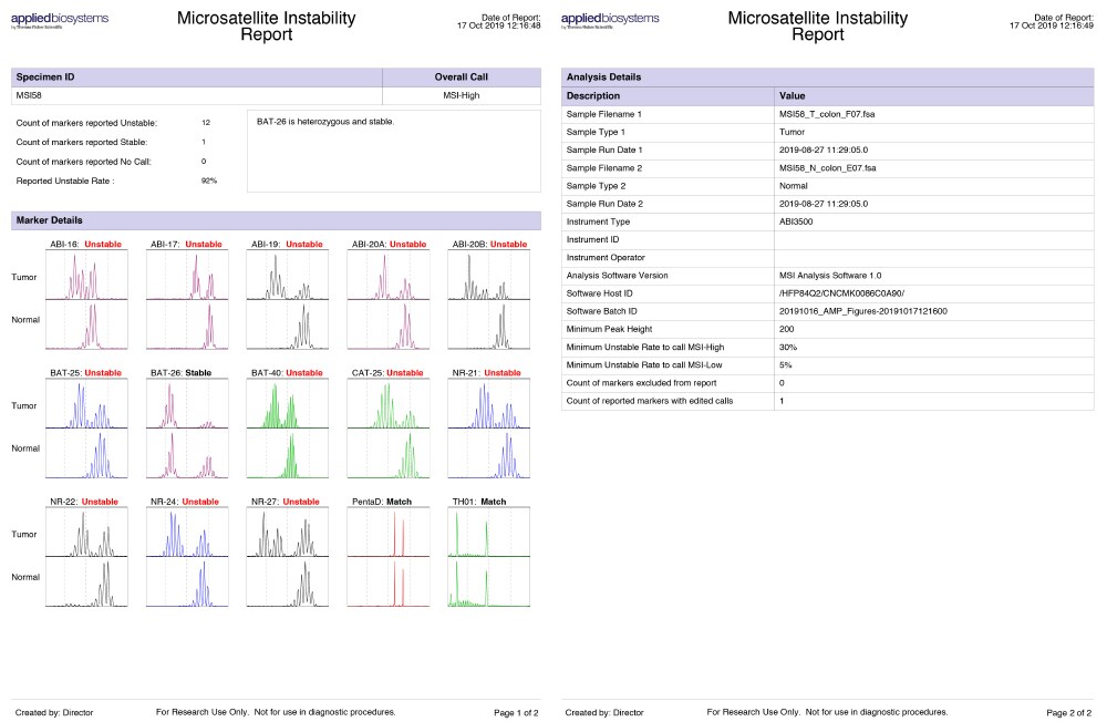 Microsatellite Instability (MSI) Analysis Software | Thermo Fisher ...
