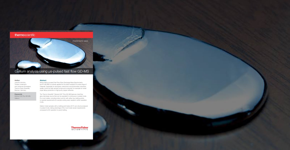 辉光放电质谱分析 (GD-MS) | Thermo Fisher Scientific - CN