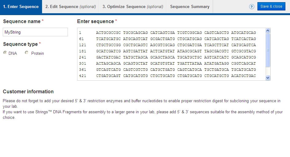 GeneArt 在线门户网站快速入门指南 | Thermo Fisher Scientific - CN