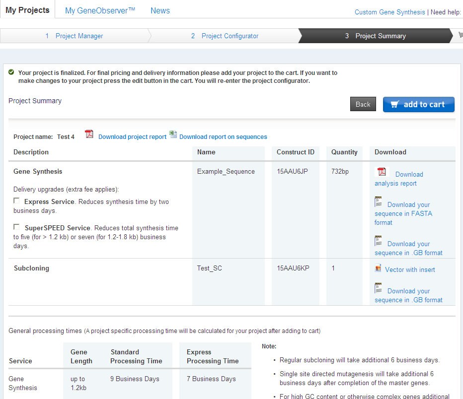 GeneArt 在线门户网站快速入门指南 | Thermo Fisher Scientific - CN