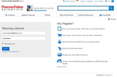 GeneArt 在线门户网站快速入门指南 | Thermo Fisher Scientific - CN
