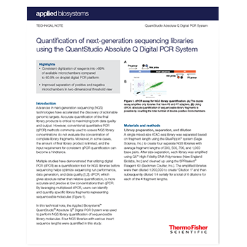 Digital PCR Applications: Next-Generation Sequencing Library ...
